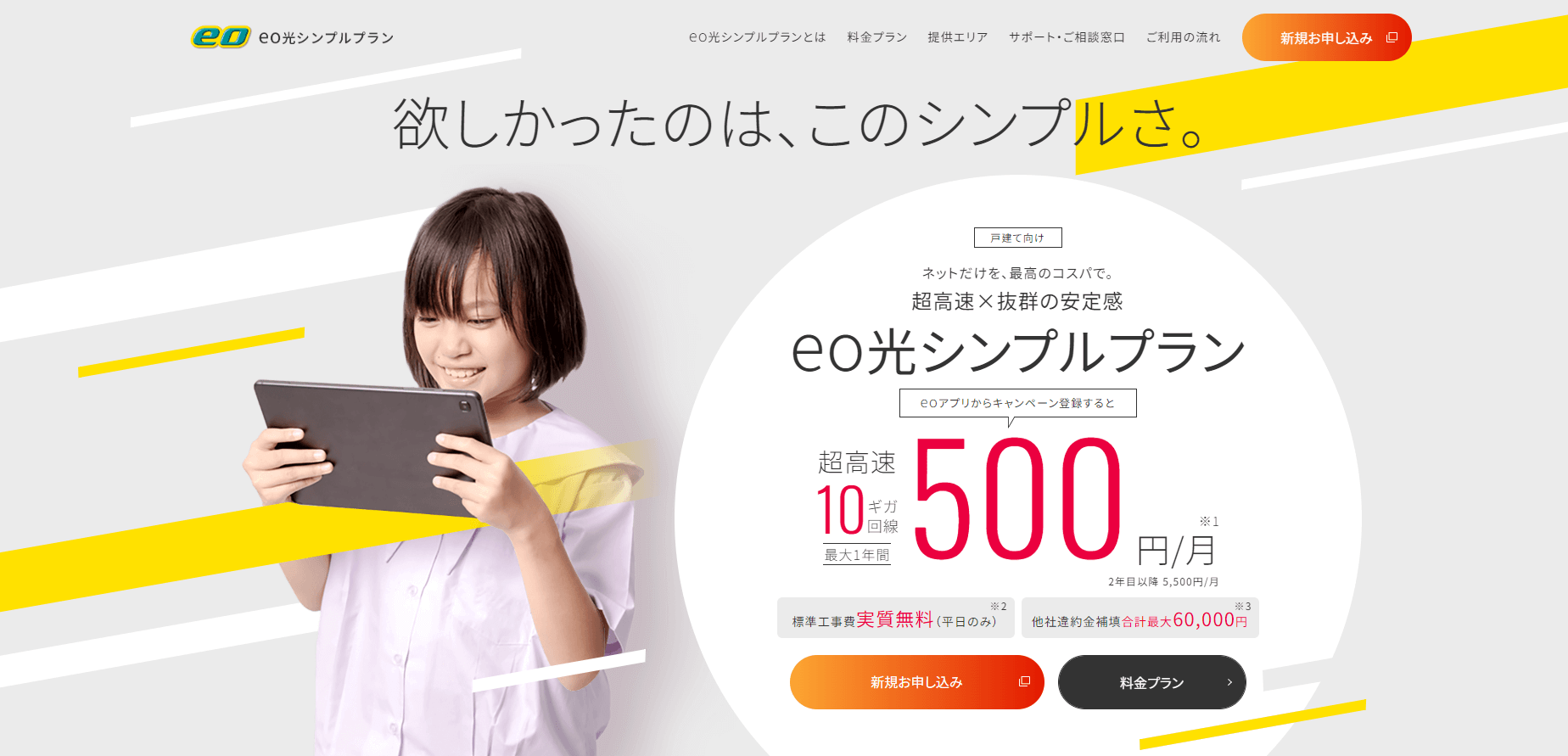 eo光10ギガに「シンプルプラン」が新登場！従来の10ギガコースとの違いや特徴まとめ
